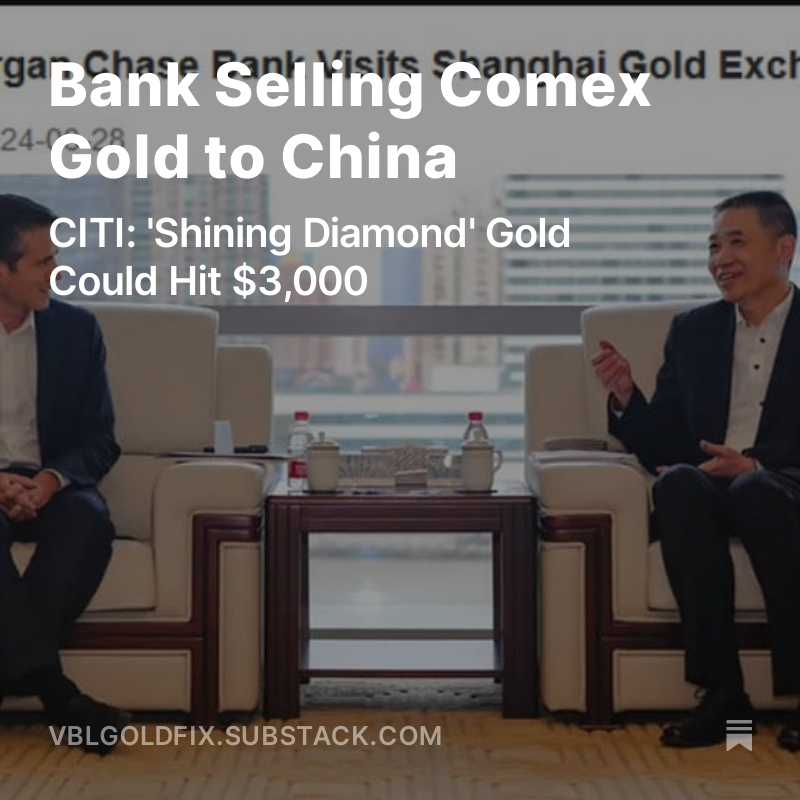 Gold: $3,000 on Table as JPM Metals Head to China | Zero Hedge