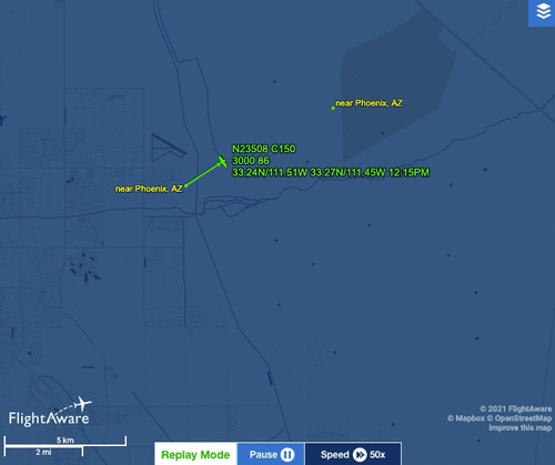 Pilot Flies "FJB" And Middle Finger Pattern Over Arizona Skies - Thee RANT